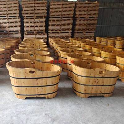 洗加厚柏木泡澡成澡人桶木浴桶家实木全身用浴盆扶手NTE款空桶