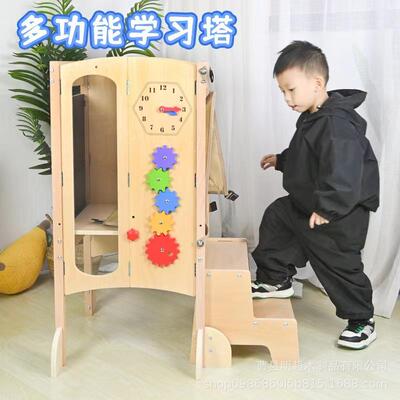 木质儿童多习功能学塔脚凳家用宝洗宝SVJ漱台登高凳小垫型器材训