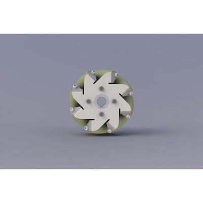 一套127mm承重型麦克纳姆轮（mecanumwheel）14190S
