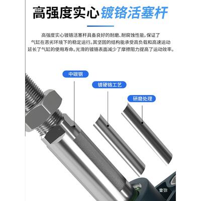 气116动小型标准X气缸SU32X40X50673X80X100X5125X15X0X175