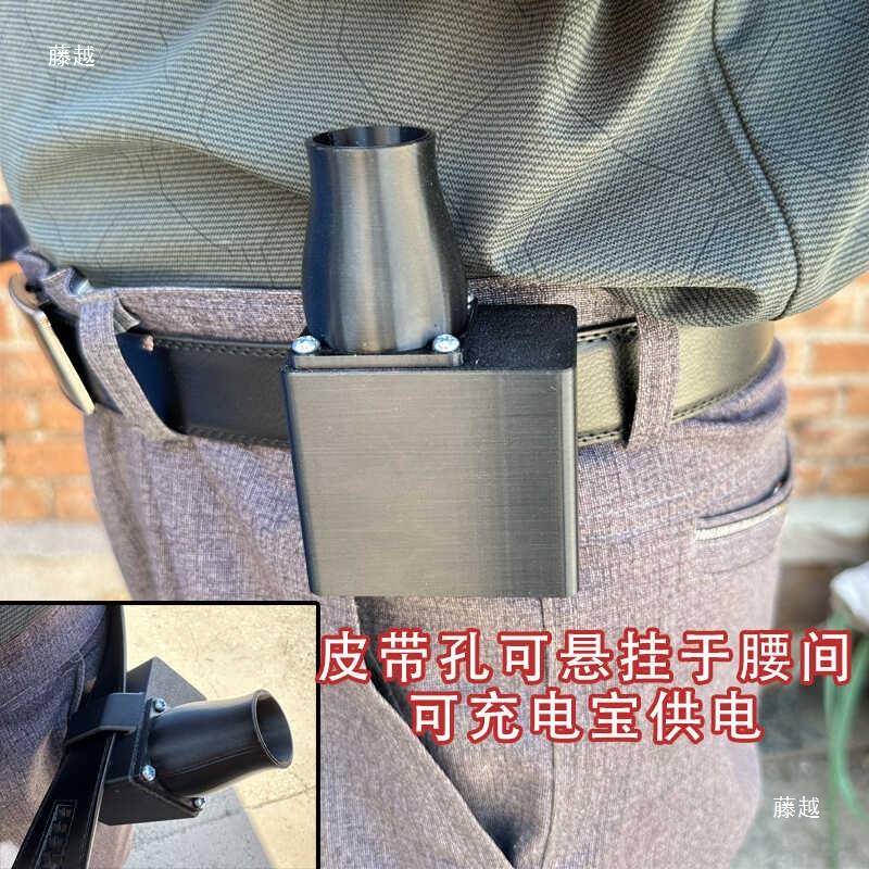 户外工锡地营挂腰腰带风扇调散热露吹174风焊排烟风机无极速