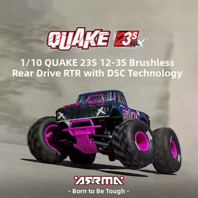 ARRMA d1/10 QUAKE快客 后驱无刷2-3S DSC模型遥控特技大脚车RTR