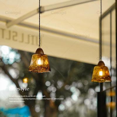 法式中古风卧室灯厅床头小吊日式餐吧台玄关过道灯CSA96185GAD