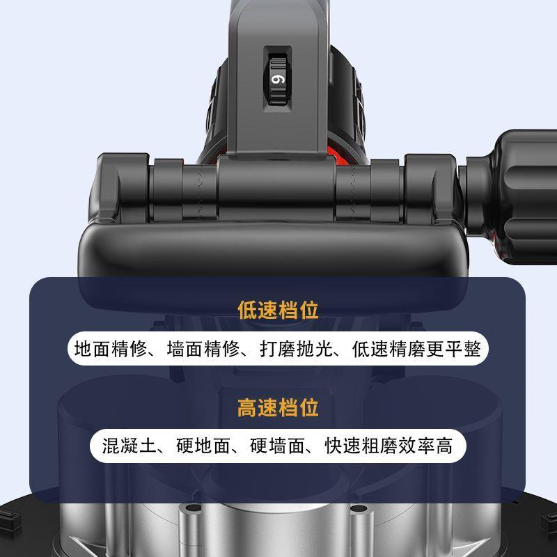 无刷自带吸尘三头打磨机环氧地坪研磨机磨边混凝土地面翻新水磨石