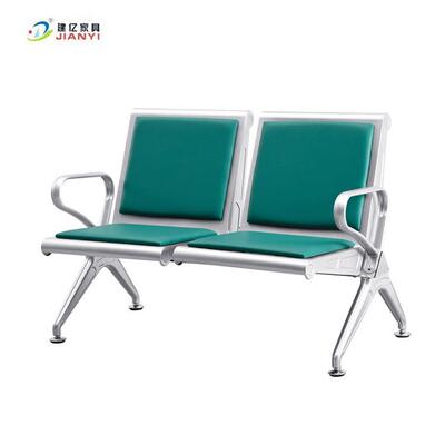 铁艺软垫机场椅二三商四五人位等候医椅诊院候椅车站排椅SEY长排