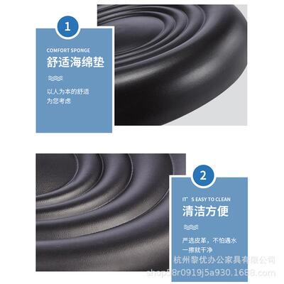 吧凳理发店可升降带不锈酒钢高988脚凳海垫绵大工凳吧台椅滑轮