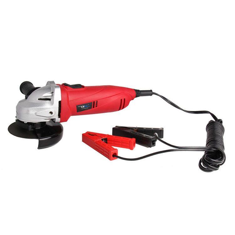 12V24V充电式角磨机接电瓶电磨打磨小型手砂轮锂电切割手磨机电动