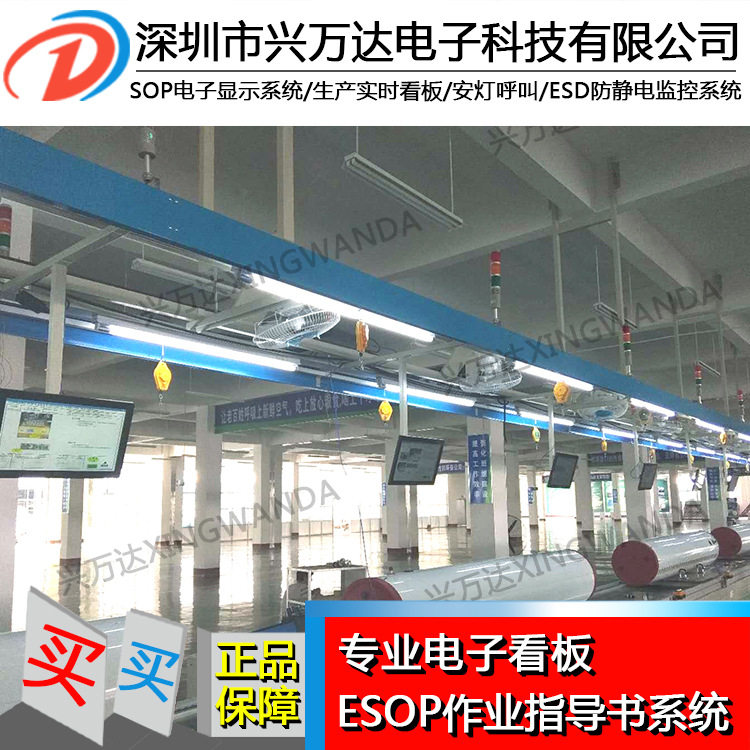 兴万达电子化sop无纸化终端显示 电子智能控制Sop电子显示系统