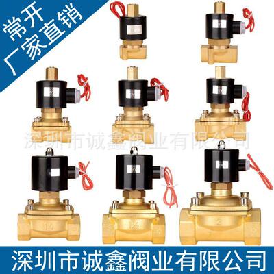 常电开磁阀1水阀220V24V12V2W025-082分4分6分1寸.12寸寸半2寸水