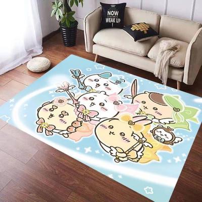 客厅地毯沙发茶几饰毯chiik萨awa乌奇小八可爱室床卧边毯装CGF垫