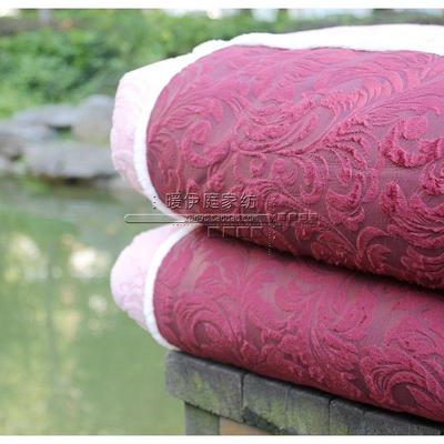 1VPR秋冬保暖双F7M67JS9层加厚天丝绒双人拉毯舍尔毛结婚庆礼海毯