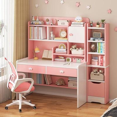 桌子租书桌书架组合电台式约桌简家用CZT学生房卧室写字桌一体脑