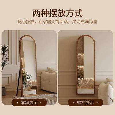 森福实试木全身镜落地镜服装BSE店中古镜女生卧衣室挂复古穿墙衣