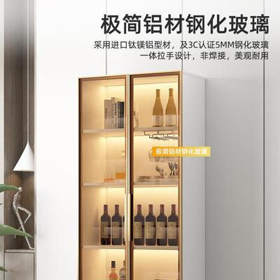 餐边靠柜墙一体茶酒柜轻现水代简约柜子客厅餐厅ZUR家用奢阳台储