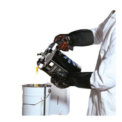 APAUlraNeo341氯丁橡M胶防化手套特m厚1.45m耐472酸t碱隔热38CM