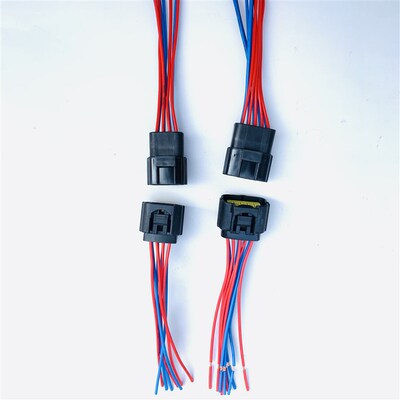 汽车防水连接器线束插头8P9P10P12P接插件公母对接线纯铜耐高温