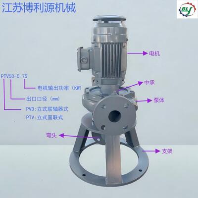 厂家直供博利源W0QVF.75K水泵TV陆.上型污水P泵PTV50-075-4P