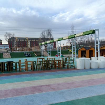 重庆幼儿园操场电动遮装阳帘安户外露台智遮能幼儿园FC天棚帘阳厂