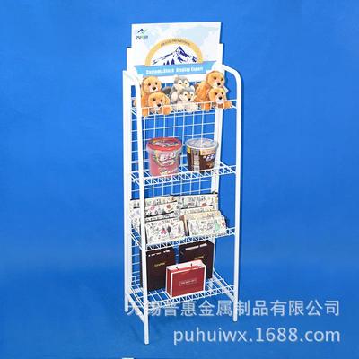 餐具垫展示架陈垫子列架PVC垫子PHY3001促销架铁线网层板货架铁网