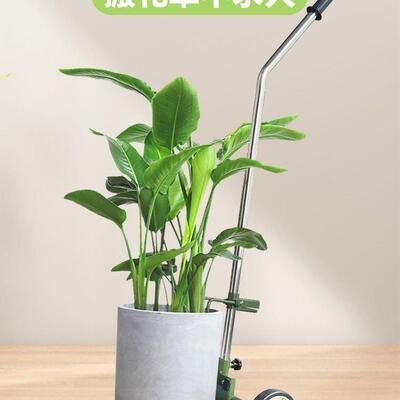 家用移动大两LER花盆搬神运推车器庭院园林园艺推绿植小轮手车工