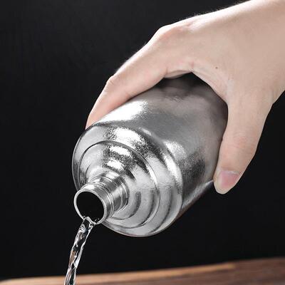 钛WCW99061钛二斤酒壶户便携一斤匠半斤白酒壶大容量家用纯钛纯酒
