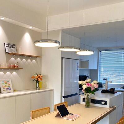 国王湖14637餐厅吊灯级感全光小吊高灯现代简中约山灯具餐厅吊谱