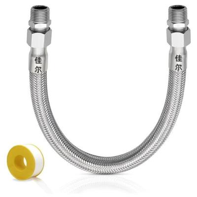 1/NPT金属软管业级压BNG不锈缩机2跨管双层钢接丝工编织可旋转接