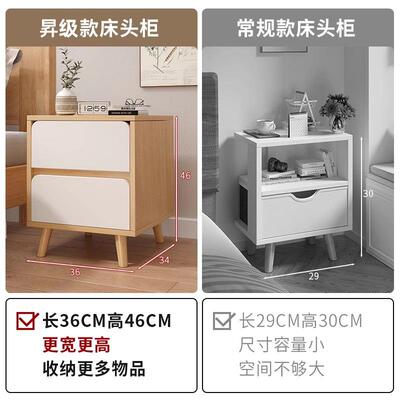床头柜现代约卧室床边柜收纳柜简简易置用床头物架PJH小户型家收
