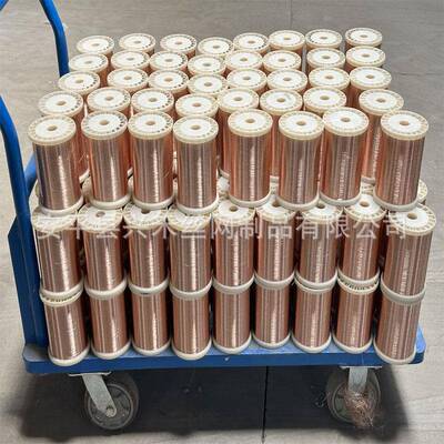 磁钢软钛铜丝无紫铜丝单根导电裸铜包线直径XPR0.08mm铜-1.0mm