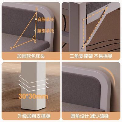 铁艺床家用人单LZ2-ZDC-人床折叠成宿办公室简易床床硬板床成人舍