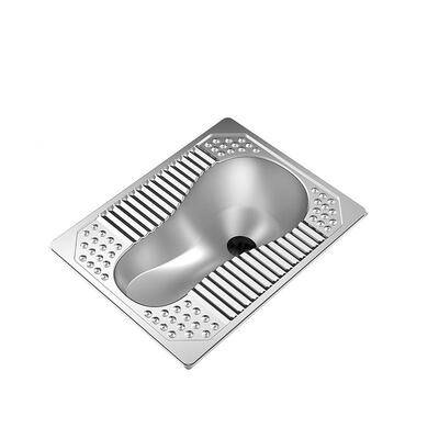 监狱带凸防所滑304不锈点钢蹲便器型蹲坑89977式公共厕一体成蹲便