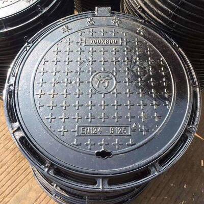 球墨铸铁井污盖圆形方600*800市形政轻重型下水道树脂钢化井盖水