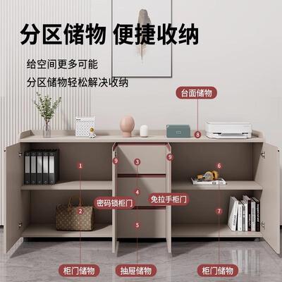 文件柜矮柜CWW办公室物柜抽屉带锁柜资料落柜茶水地储柜木质