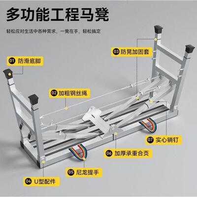德国室进口折叠马无凳加厚升降脚手架特内腻子多功能装修梯刮厚套