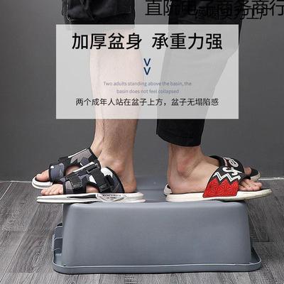 收餐盆饭店餐车收集垃圾渣桶加塑料收碗盆餐EOP盘具长方形厚残收