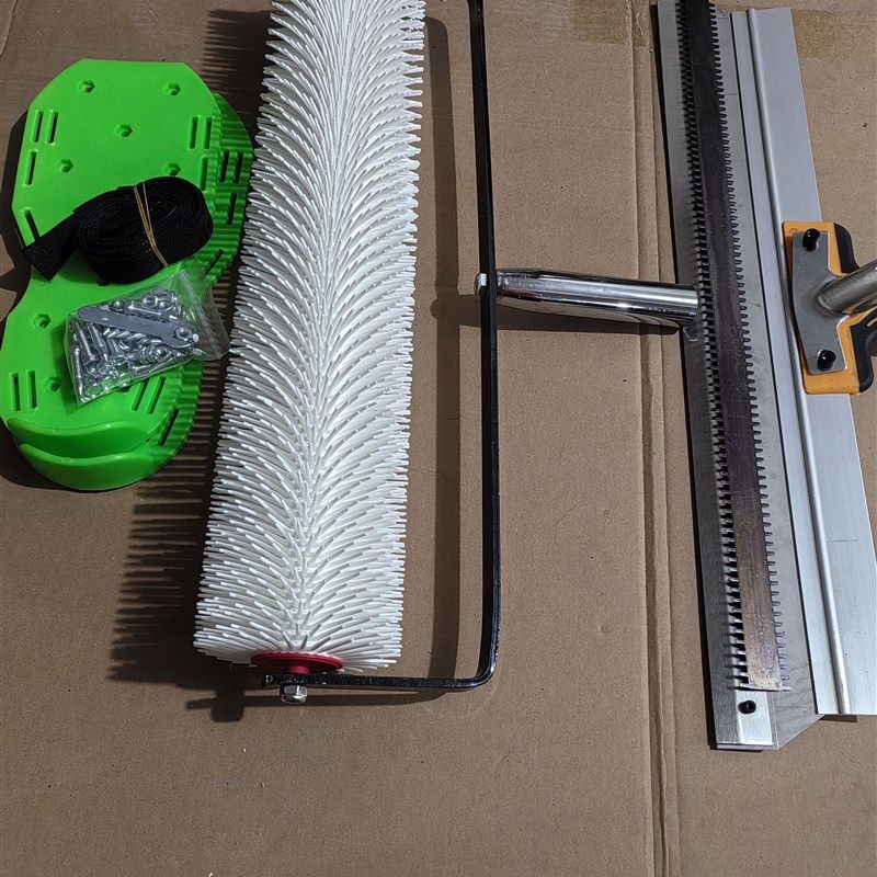 自流平施工套餐工具 消泡滚筒 刮板耙子 钉子鞋三种一套