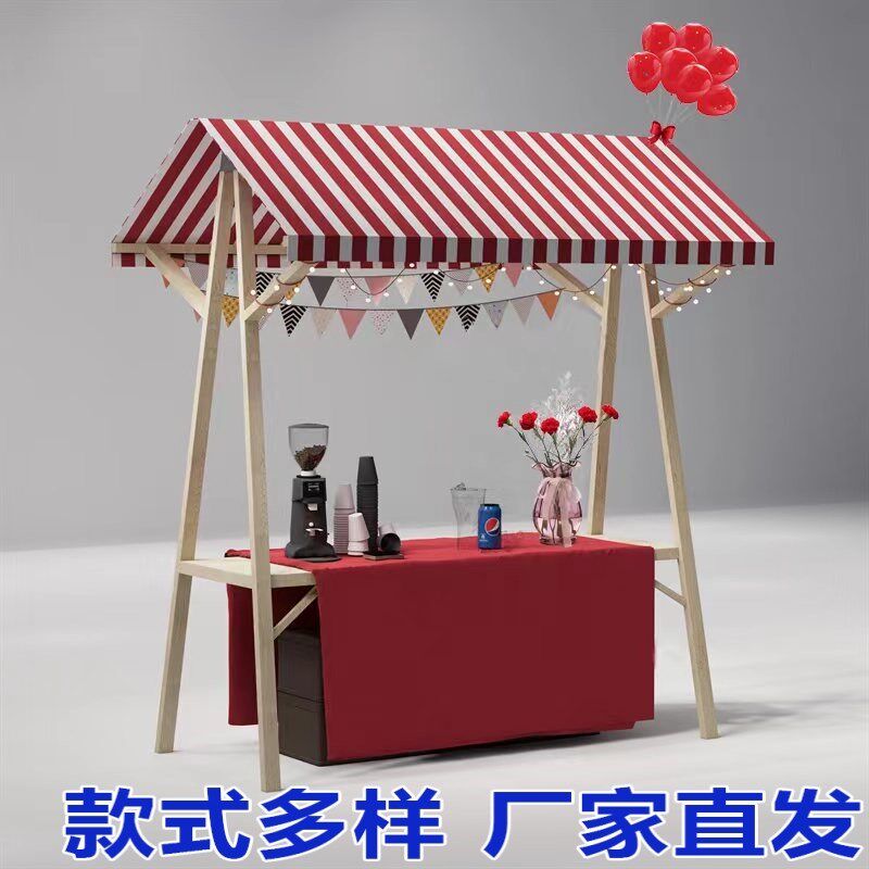 集市摊位架花车促销展示台市集夜市摆摊桌移动可折叠展示架地摊车