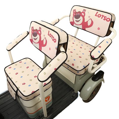 踏浪艾美达钱江之星立马爱美途五星钻豹宝鸽电动三轮车座套坐垫