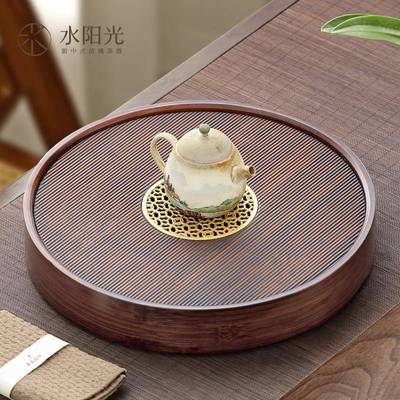 KE3C竹制茶F7655588盘小型家用05新2款2茶海托新中式茶台茶具盘泡