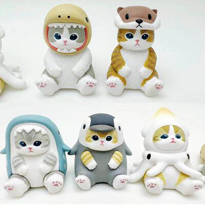 奇谭mofusand猫福珊迪海洋生物企鹅鳗鱼乌贼鲸鱼水獭KITAN摆件礼