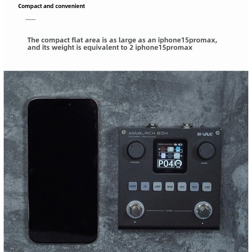 M-VAVE-BOX电吉他贝斯数字综合效果器手机内录电脑声卡IR箱体模拟