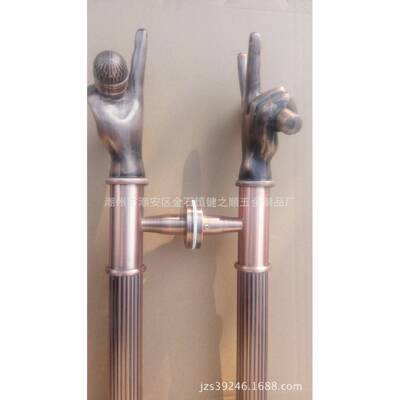 门源头厂手家不锈钢玻璃拉手工艺花头门PTI8把98ok拉手推拉