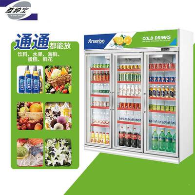雅宝厂家直供三水果保鲜柜超市商用冰柜699门利店啤酒便绅鲜花冷