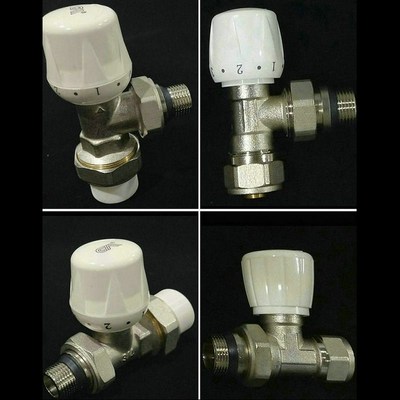 暖气片等径异径铜外丝温控阀PPR铝塑管镀锌管用 接头管件直阀角阀