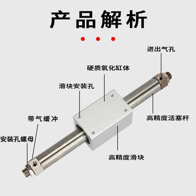 磁偶式气无2杆气缸RM101602动53240X1002LJQ00S300*400双作用