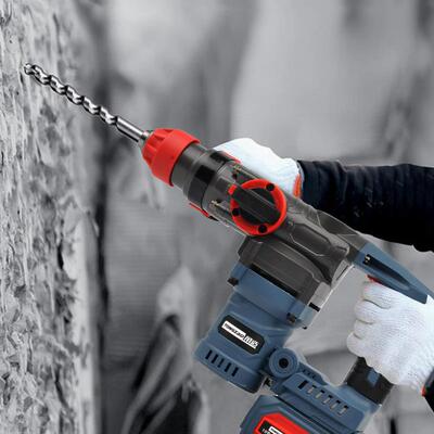 甬造20V无刷28033-2电电锤冲击钻电镐两用锂大功率电电动打混凝2