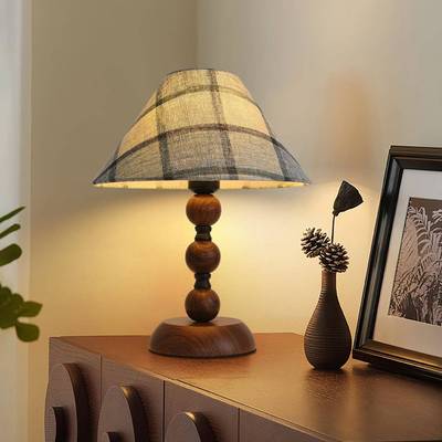 装饰台灯新款宋代美学高级中古风复古床头台灯卧室床头小夜灯521L