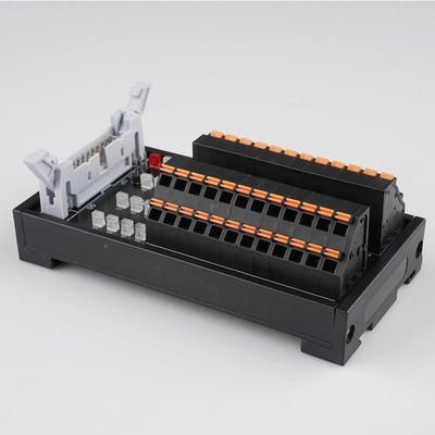厂家直转销8位465转入输出弹片端子台2P输入牛角座端输子PLC接线
