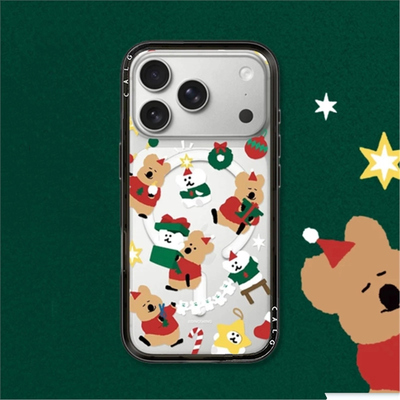 CALG圣诞柿子椒熊DINOTAENG新款超火磁吸防摔iphone14 15 16 17promax适用苹果手机壳高级感小众2025网红爆款