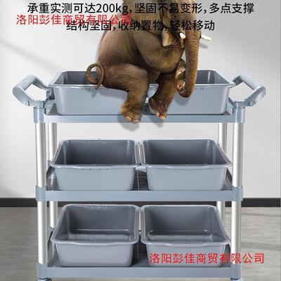 酒店餐WQC多功能撤餐餐饭店餐饮厅加厚收碗车商车用推车三层移动